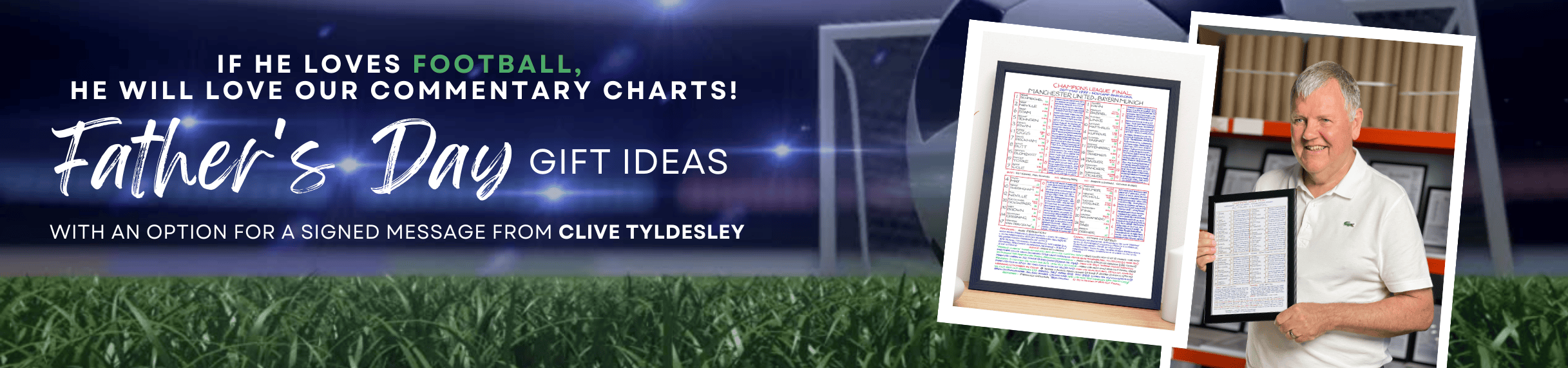 Football Commentary Charts | Compiled and written by Clive Tyldesley
